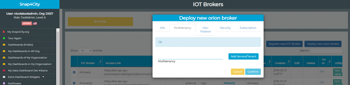 HOWTO: FIWARE Orion Brokers automatic deployment and update | Snap4City